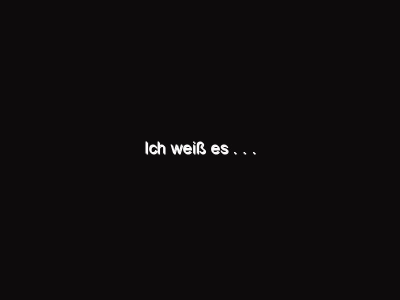 Ich weiß es . . . - TFP Deutschland